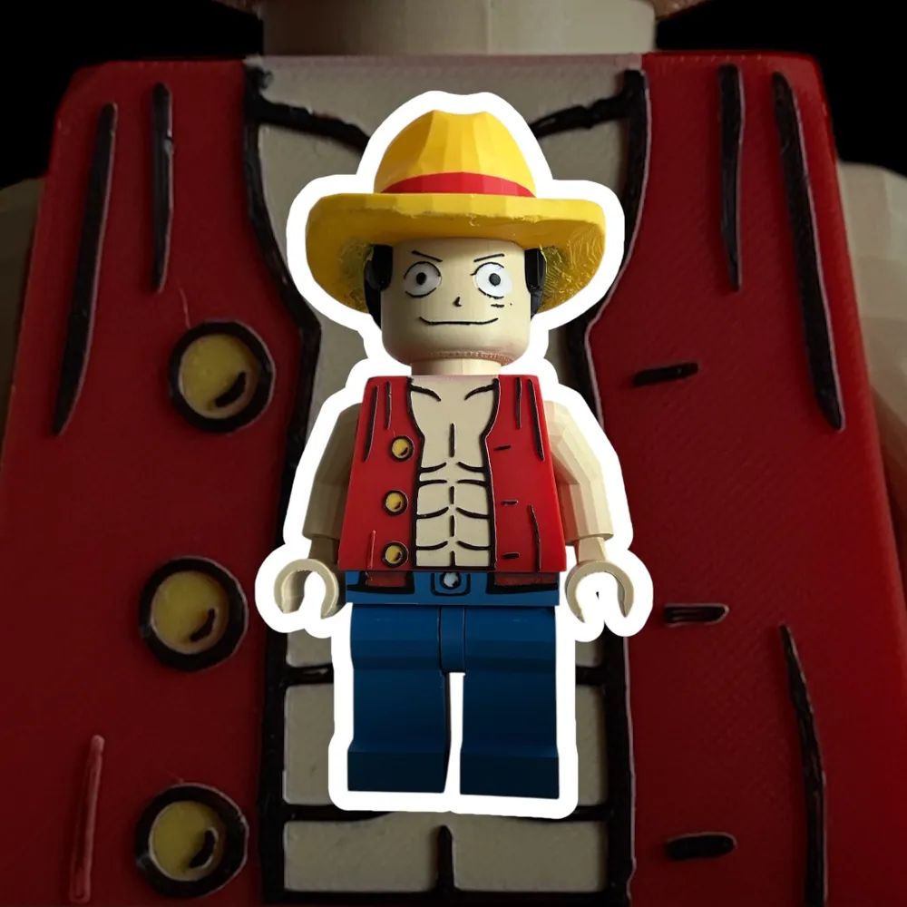 Monkey D Luffy* Big Brick* 500% Scale* - Free 3D Print Model - MakerWorld