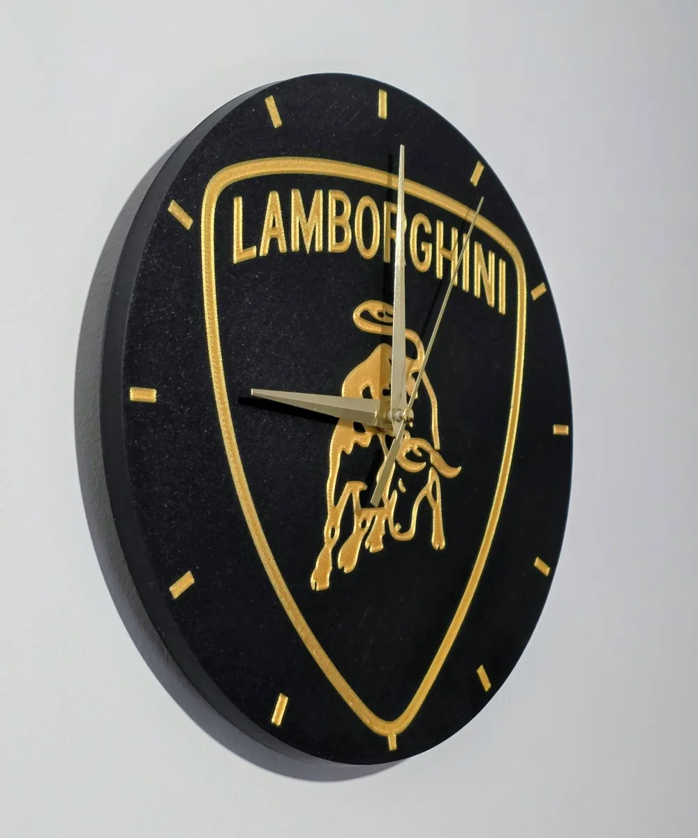 Lamborghini Wall Clock - Free 3D Print Model - MakerWorld