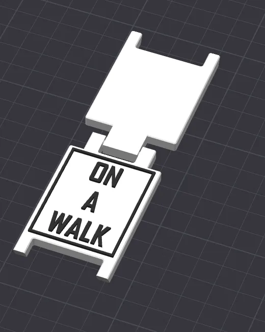 on a walk mini Floor Sign - Free 3D Print Model - MakerWorld