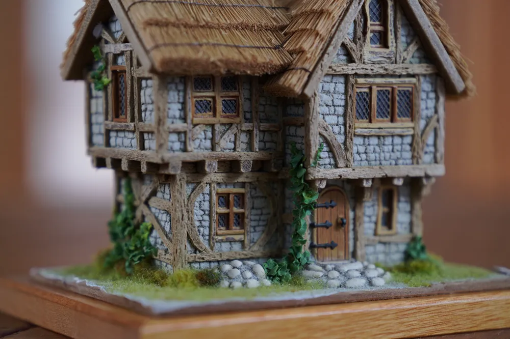 Fantasy Timber Building Miniature - Free 3D Print Model - MakerWorld