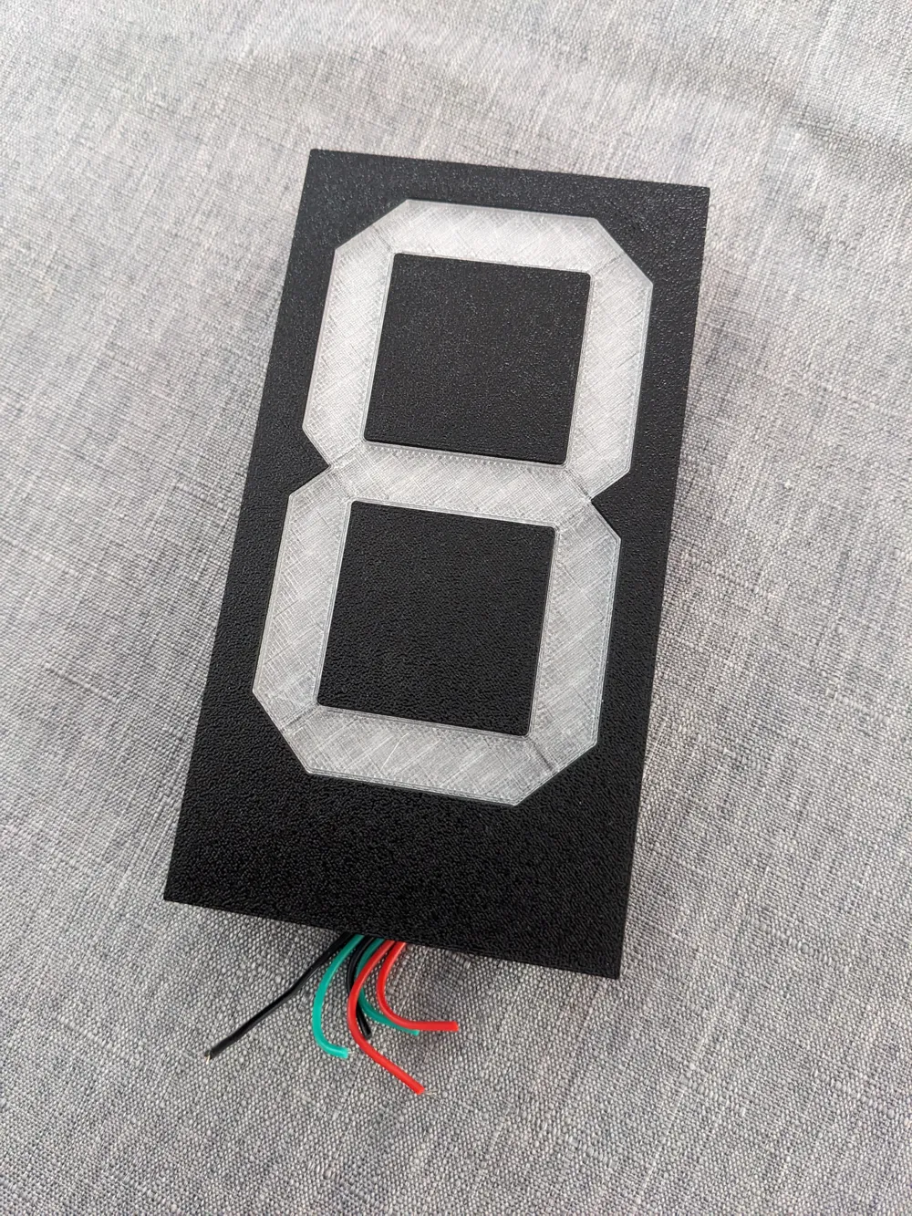 7-Segment LED Clock with WS2812B and ESP32 - Free 3D Print Model ...