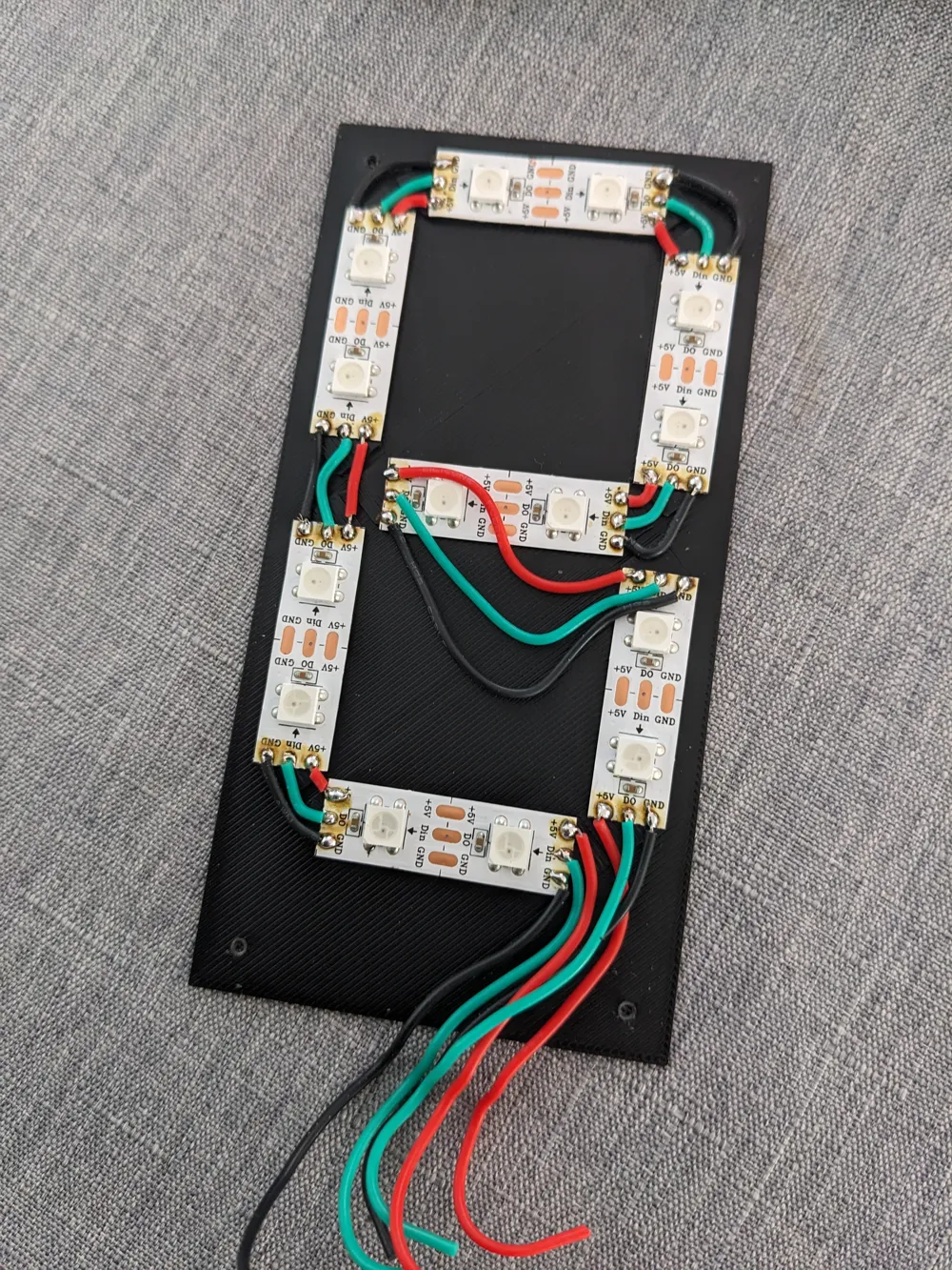 7-Segment LED Clock with WS2812B and ESP32 - Free 3D Print Model ...