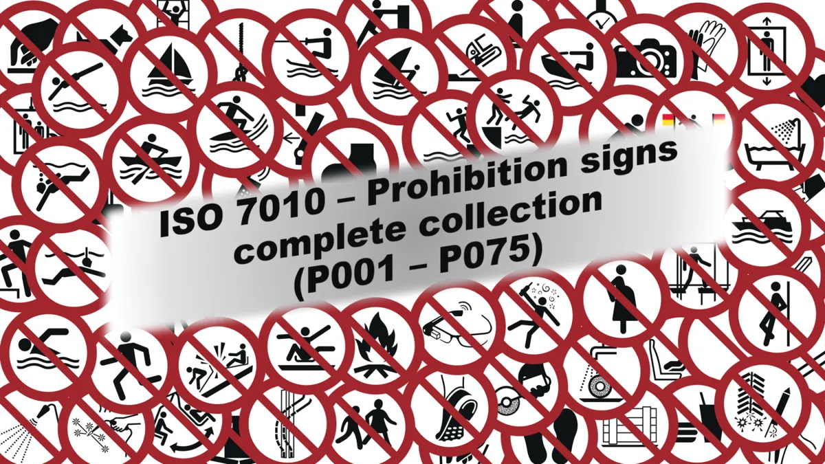 ISO 7010 - Prohibition Signs - Free 3D Print Model - MakerWorld