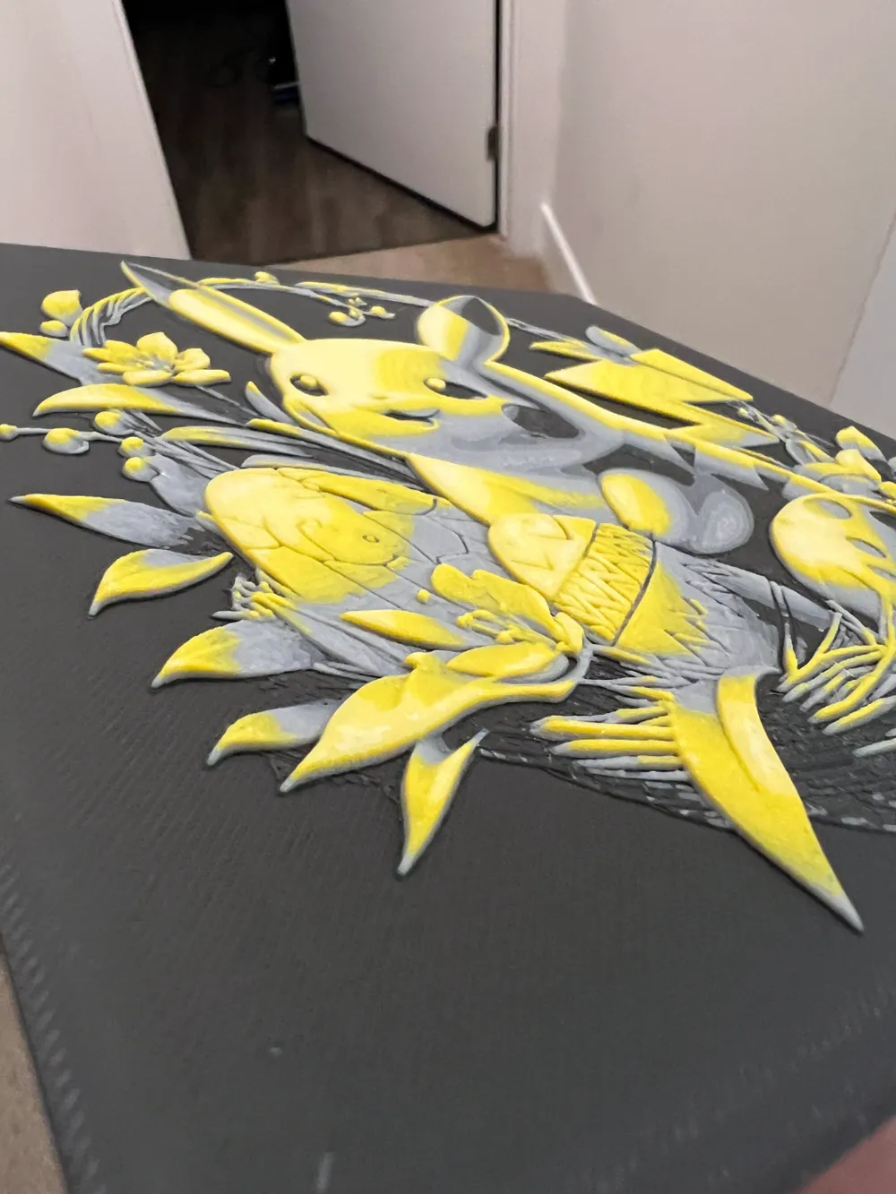 Easter Basket Pikachu Art Hueforge by RP47 - MakerWorld