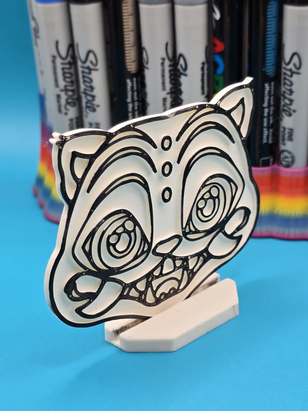 Derpy Tiger Cute Head Coloring Kpop Demon Hunters - Free 3D Print Model ...