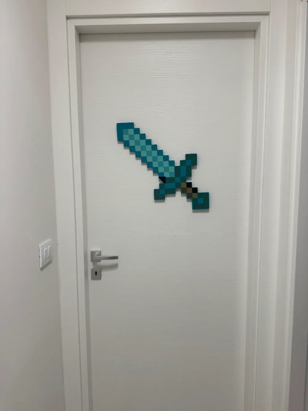 Minecraft Sword Hanger by Neris MakerWorld: Download Free 3D Models