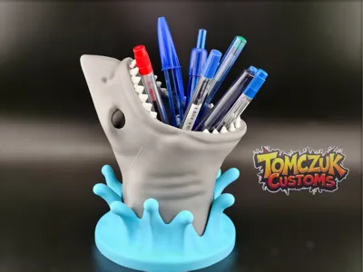 Shark / pen holder by trixs3DMakerWorld: Download Free 3D Models