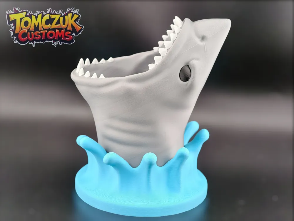 Shark Pen Holder - Free 3D Print Model - MakerWorld