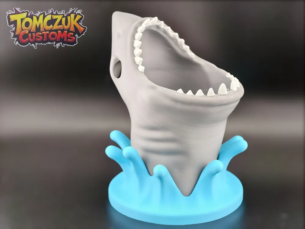 Shark Pen Holder - Free 3D Print Model - MakerWorld