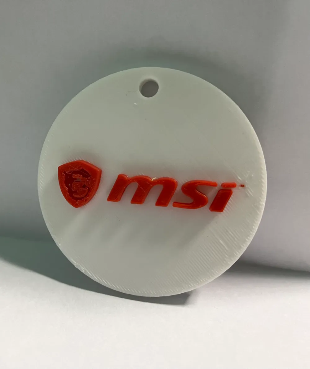 keychain logo msi by mikidj75 - MakerWorld