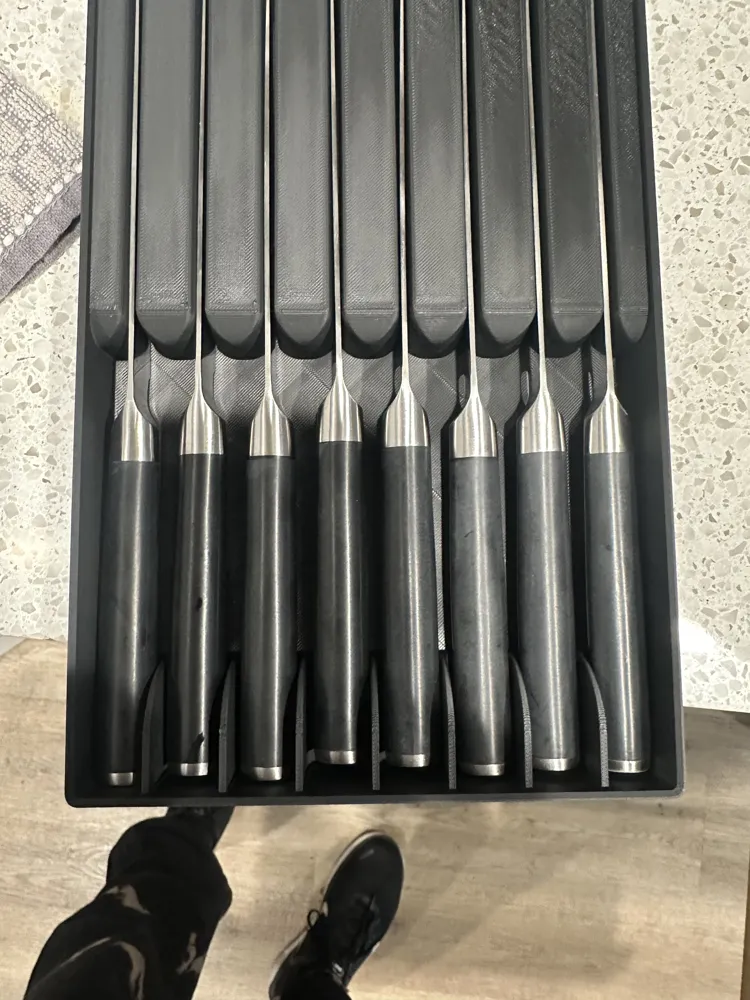 Gridfinity Steak Knife Kitchen Drawer Block Remix Remixed by ...