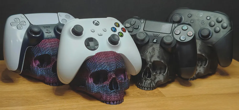 Skull Controller Stand | Version 2 | Knitted - Free 3D Print Model ...
