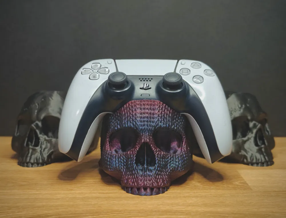 Skull Controller Stand | Version 2 | Knitted - Free 3D Print Model ...