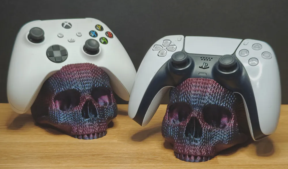 Skull Controller Stand | Version 2 | Knitted - Free 3D Print Model ...