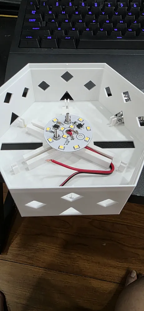 Modular Lithophane Hexagon Lamp (No Glue needed) by Steph MakerWorld: Download Free 3D Models