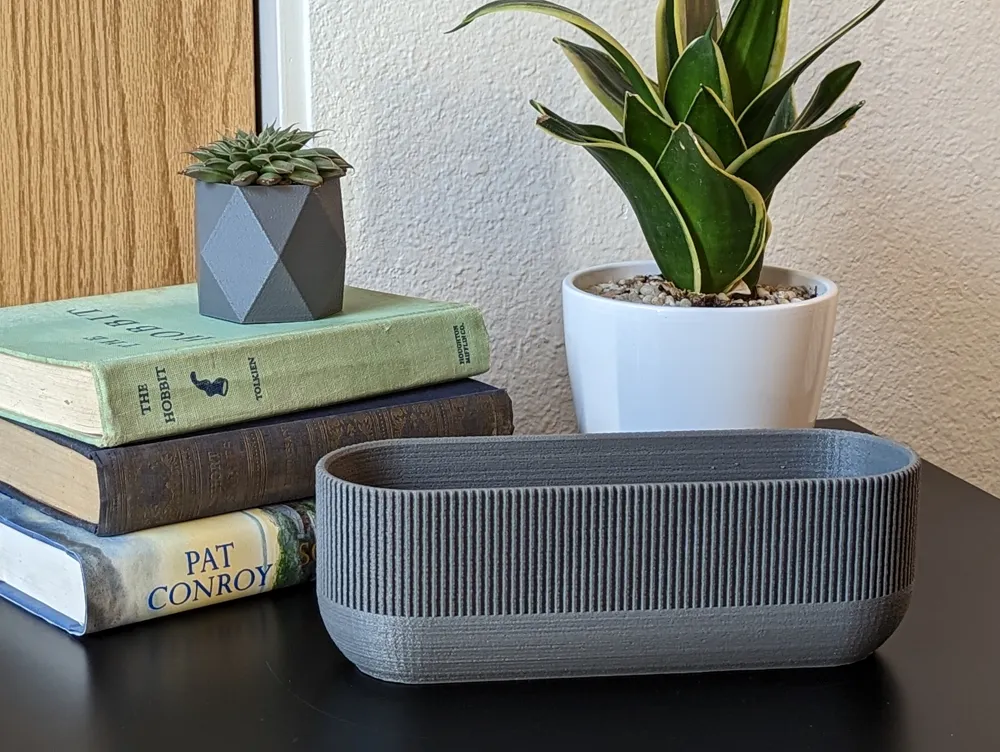 Modern Trio Planter, with Drainage Holes, Drip Tray by Jordan Proctor ...