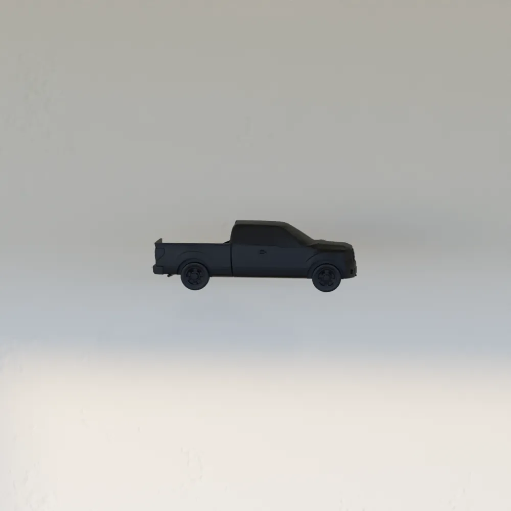 Ford F 150 Wall Art - Side View - Free 3D Print Model - MakerWorld