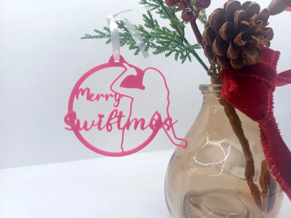 Merry Swiftmas Taylor Swift Ornament - Free 3D Print Model - MakerWorld