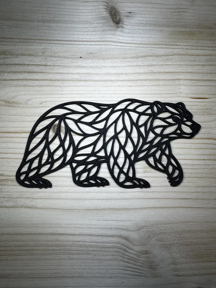 Brown Bear Wall Art - Free 3D Print Model - MakerWorld