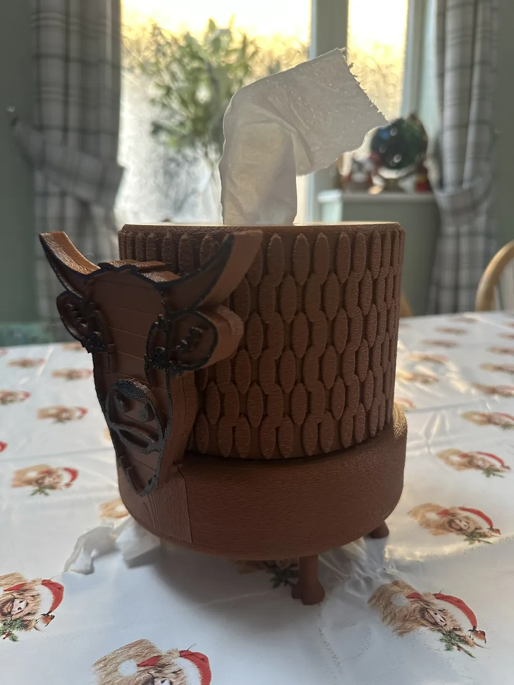 Highland cow/ cow tissue box, screw on top tissue - Free 3D Print Model ...