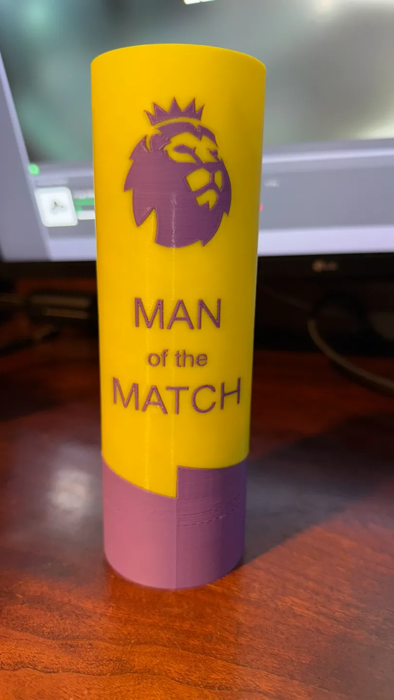 Premiere League Man of the Match Trophy by 2311Printing MakerWorld ...