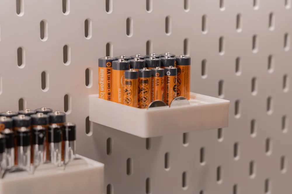 Skadis x Gridfinity – Battery Storage by CLVN MakerWorld: Download Free ...