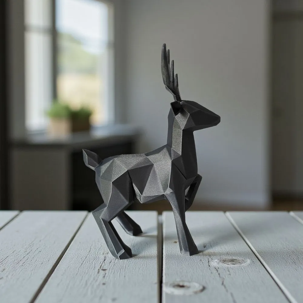 Minimalist (Christmas) low poly reindeer - Free 3D Print Model - MakerWorld