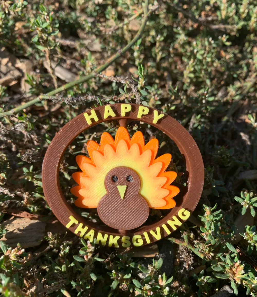 Thanksgiving Spinners - Turkey Design by CWMissLi - MakerWorld