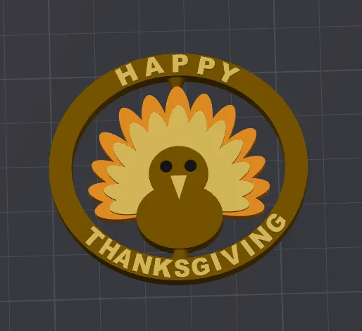 Thanksgiving Spinners - Turkey Design by CWMissLi - MakerWorld