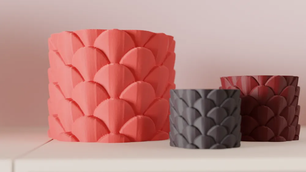 Dragon Scale Plant Pot - Fantasy Scale Planter by Abstractia Design ...