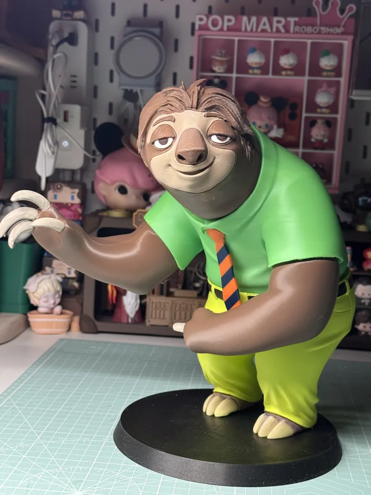 Lightning Sloth Color Separated Parts - Free 3D Print Model - MakerWorld