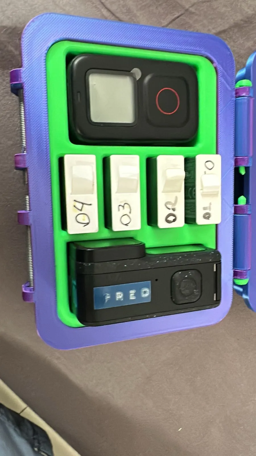 GOPRO 12 Box 4 battery and remote - Free 3D Print Model - MakerWorld