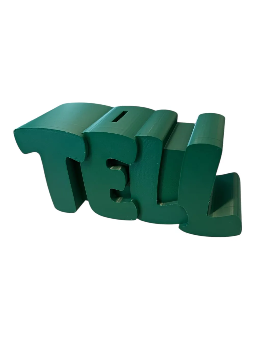 Named Piggy Bank 'Tell' with Lid and Key - Free 3D Print Model - MakerWorld