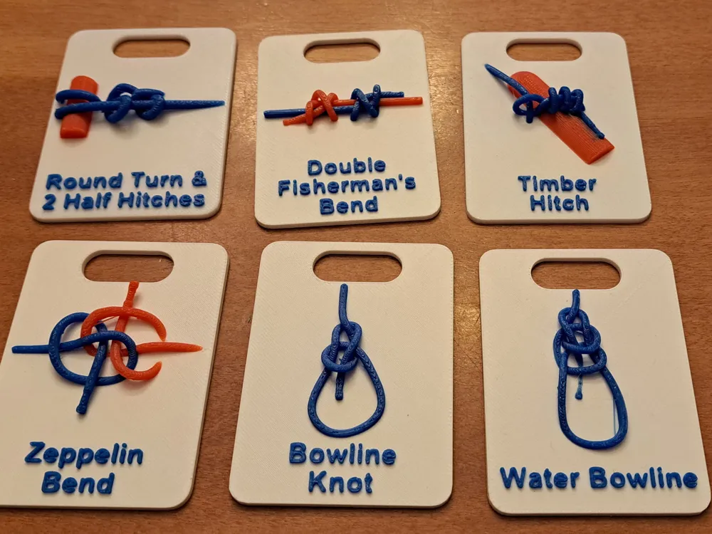 Learn the Ropes - 3D Knot Cards (24 Designs) - Free 3D Print Model ...