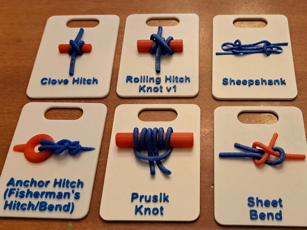 Learn the Ropes - 3D Knot Cards (24 Designs) - Free 3D Print Model ...