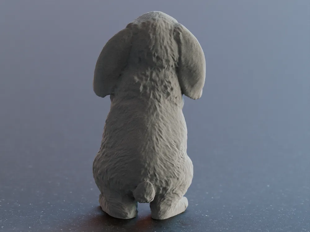 Cute easter Bunny Rabbit hanging ears sculpture / Süßer Osterhase mit ...
