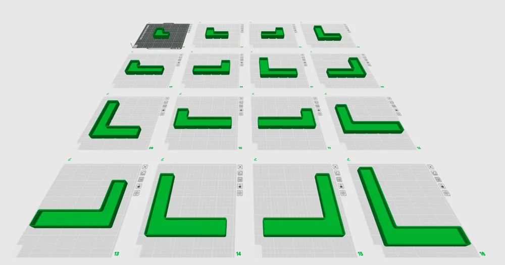 Gridfinity L-shaped boxes, 3 units high, no magnet by ellinger - MakerWorld