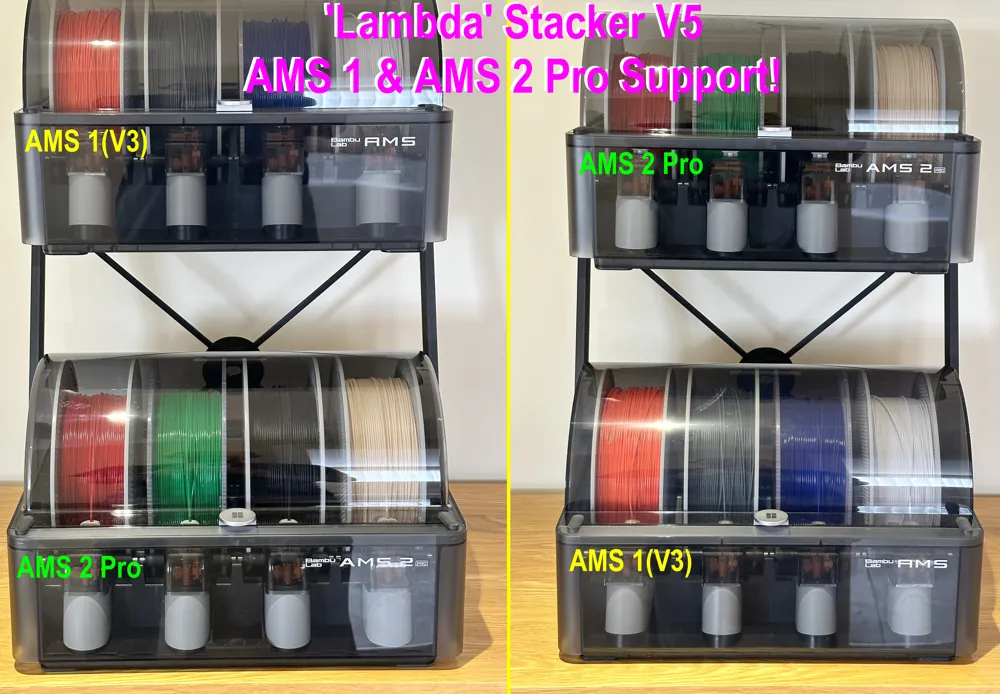 AMS 'Lambda' Stacker by HexFF MakerWorld: Download Free 3D Models
