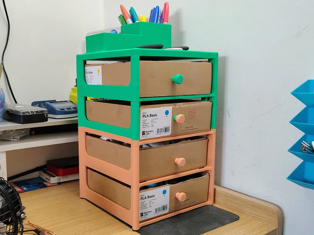 Stackable Bambu Lab refill box Organizer Drawer - Free 3D Print Model ...