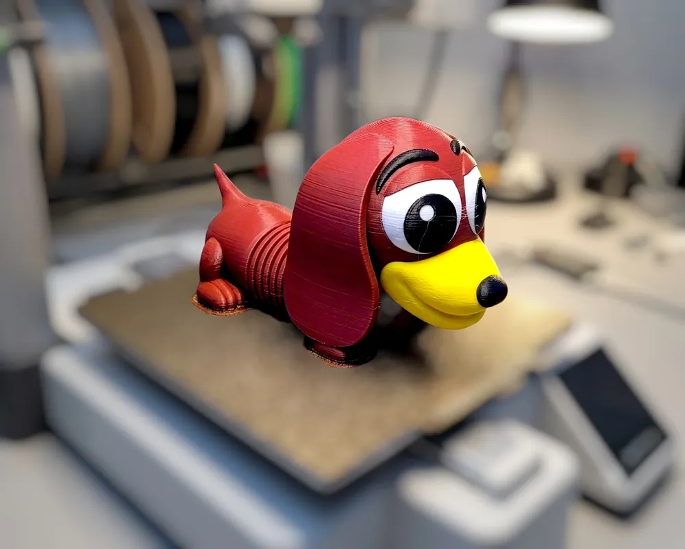 Flexi Slinky Dog ToyStory - Free 3D Print Model - MakerWorld