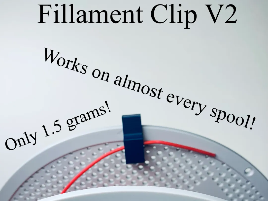 Fillament clip V2 - Free 3D Print Model - MakerWorld