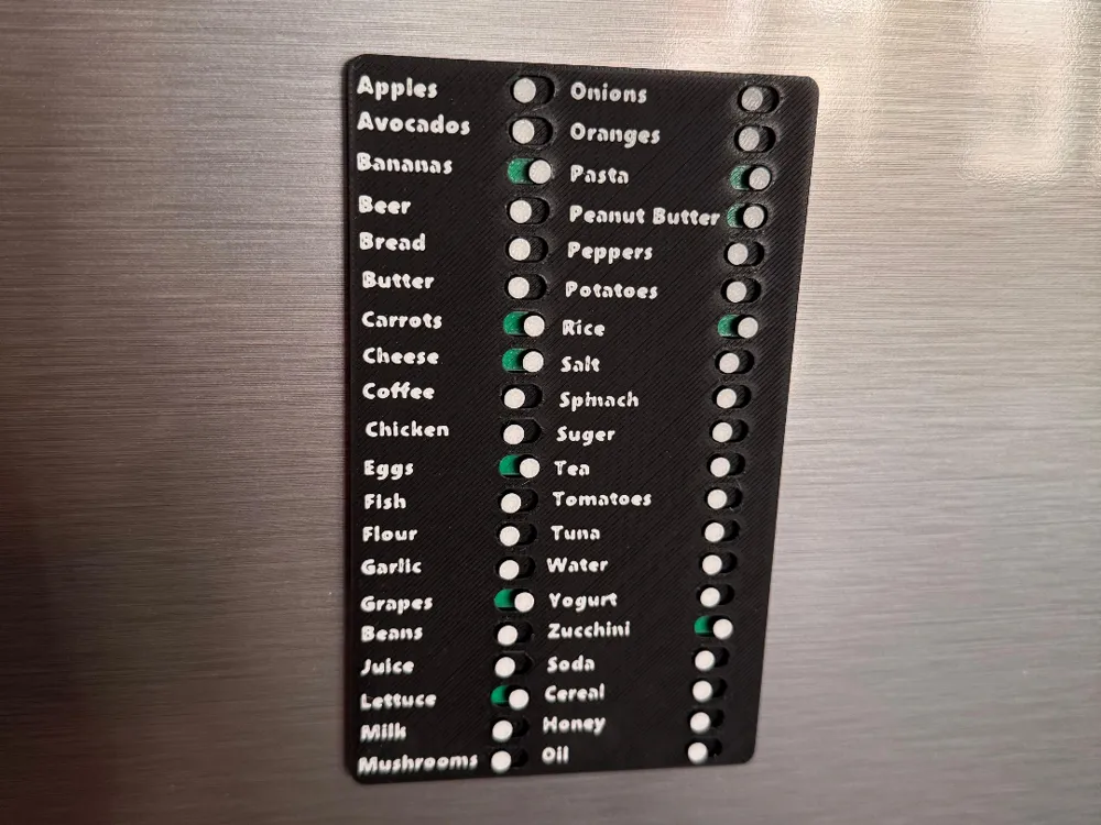 Shopping checklist (Customize yourself!) by Laurensguijt - MakerWorld