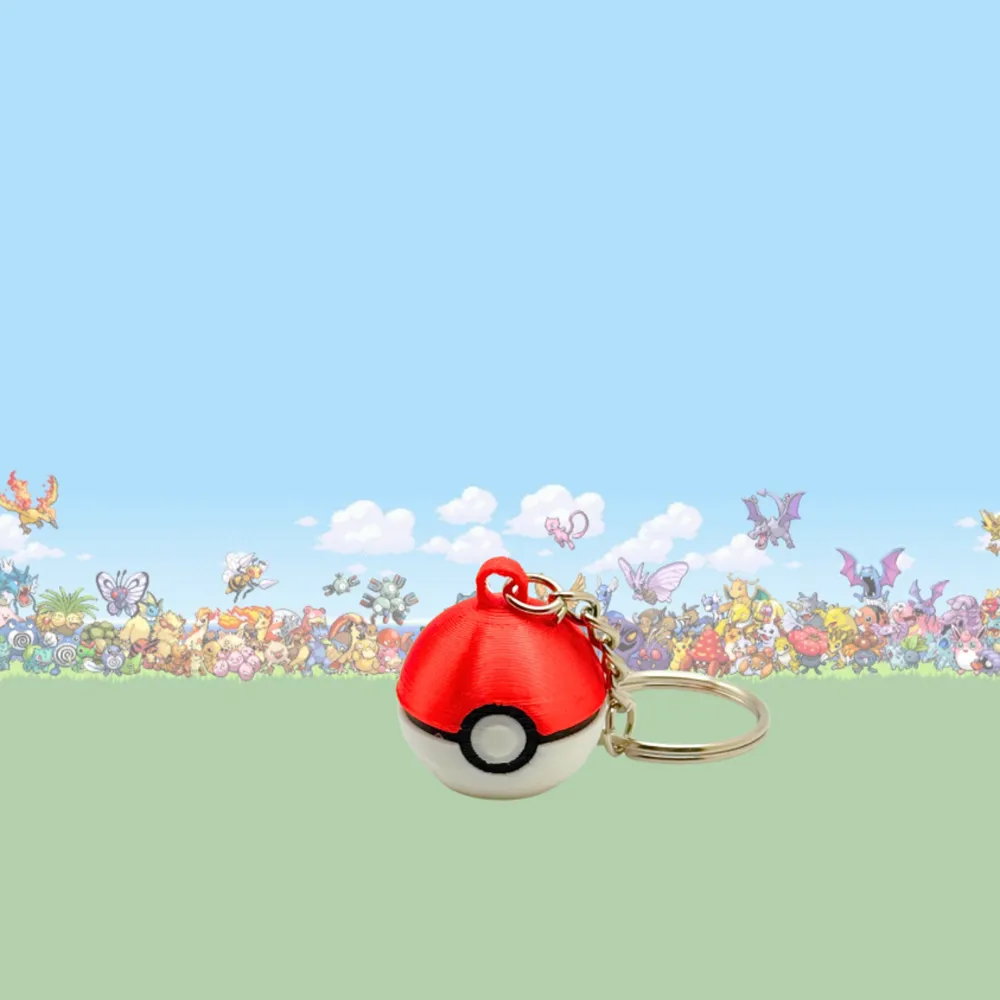 Pokeball Keychain - Free 3D Print Model - MakerWorld
