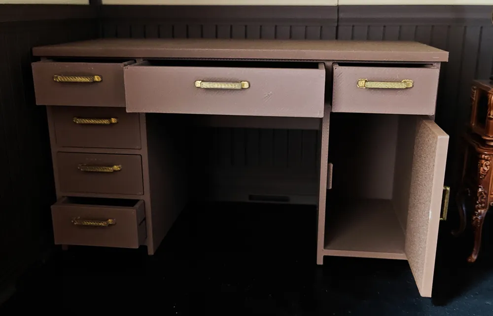 1:12 Maßstab Bürotisch Modell von Dr. Gong MakerWorld: Kostenlose 3D ...