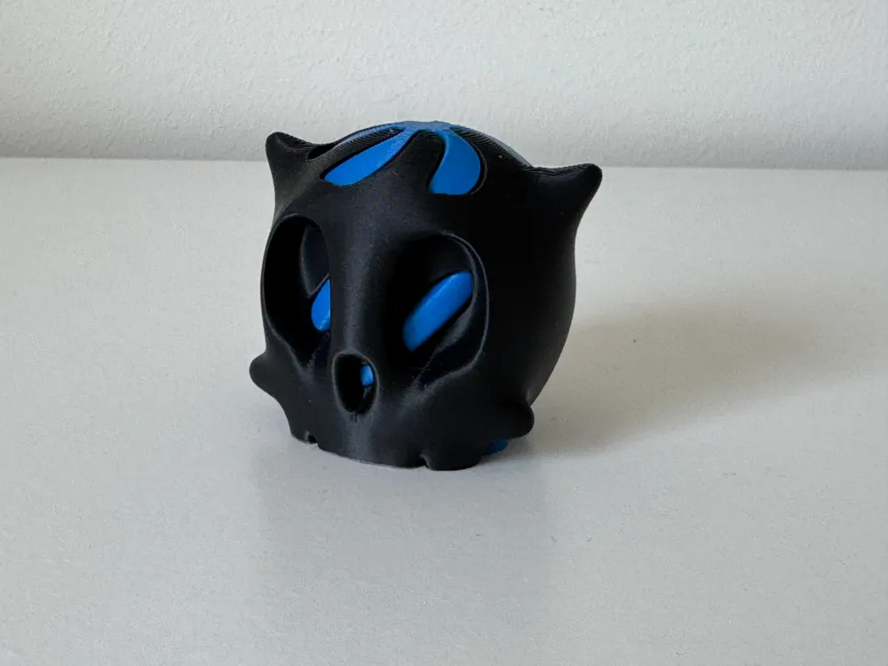 Skull with Horns! Fidget by Jalu - MakerWorld