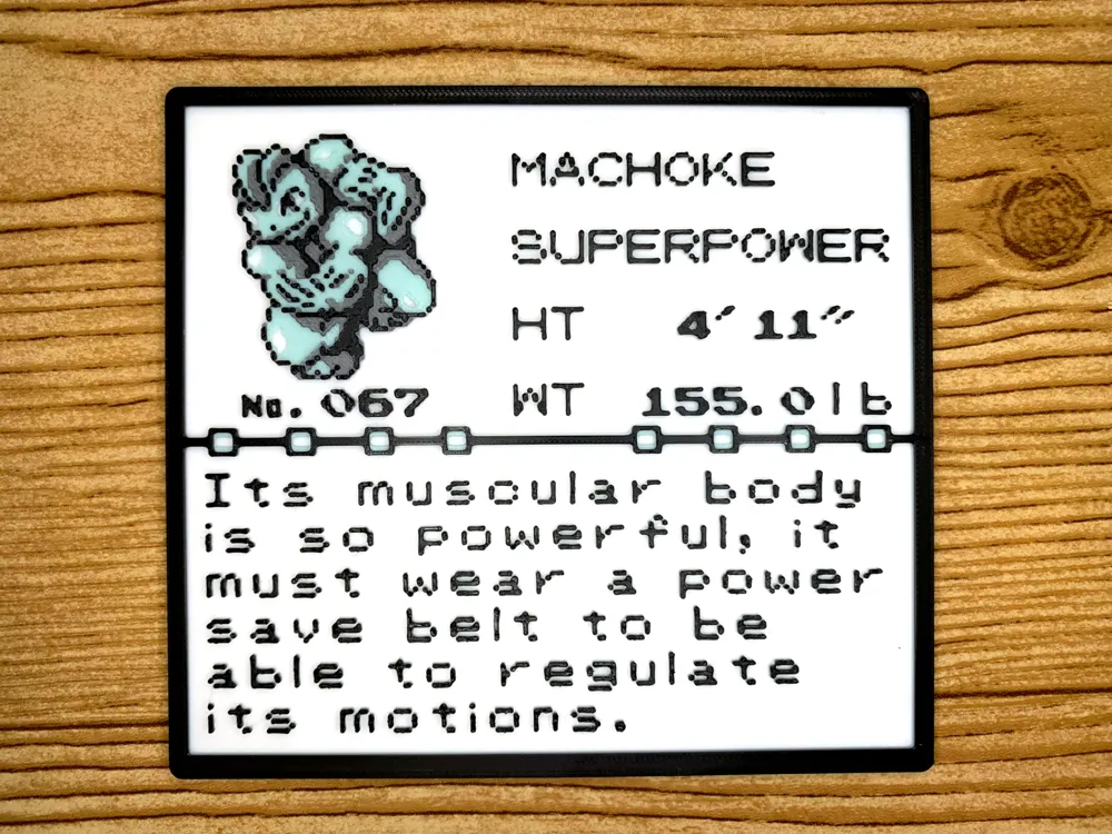 Pokemon Pokedex Machop Machoke Machamp by CraftyFox3D MakerWorld ...