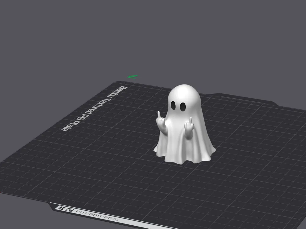 Halloween Middle Finger Ghost - Free 3D Print Model - MakerWorld