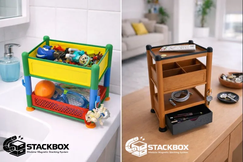 Stackbox - Modular Magnetic Stacking System - Free 3D Print Model ...