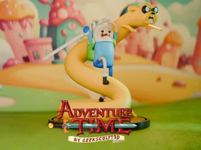 Finn & Jake Collectible for Adventure Time Fans by GeekSculpt3D ...