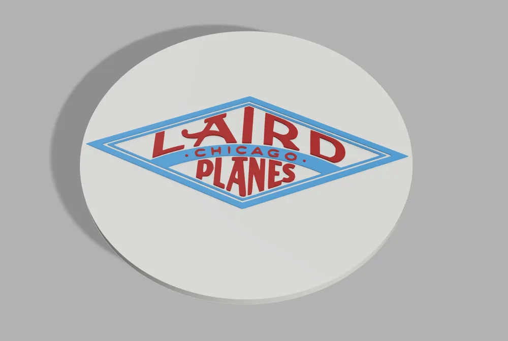 Laird Airplane Company Logo - Coaster by Fight2Fly - MakerWorld